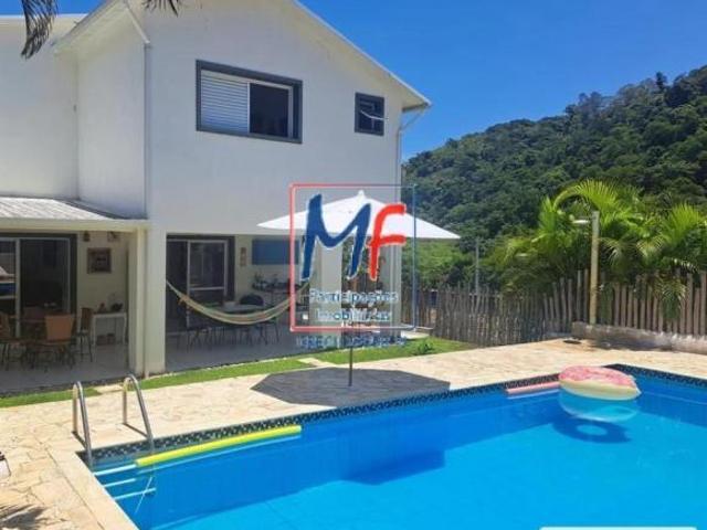 Excelente casa em cond. fechado em São Sebastião/SP, com 200 m² a.u 3 dormitórios 3 suítes, sala