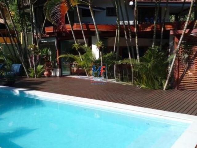 Excelente casa em cond. fechado na Praia da Ponta Azeda, em Ilhabela/SP, 312 m² a.c 3 suítes, área