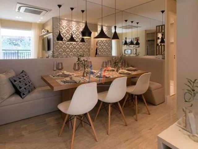 Excelente apto a venda no Campo Limpo, com 50m² a.u 2 dormitórios, sala, cozinha, lavanderia, var