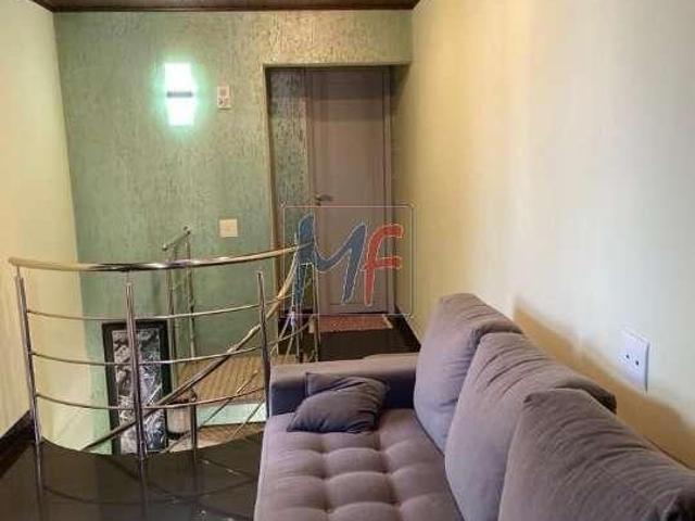 Excelente apto cobertura duplex em Santo André/SP, 103m² a.u 3 dormitórios, cozinha, sala, escritó