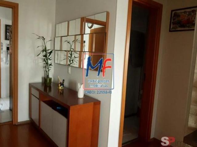 Excelente apto em Casa Branca, Santo André/SP, com 60m² a.u 2 dormitórios 1 suíte, sala, cozinha