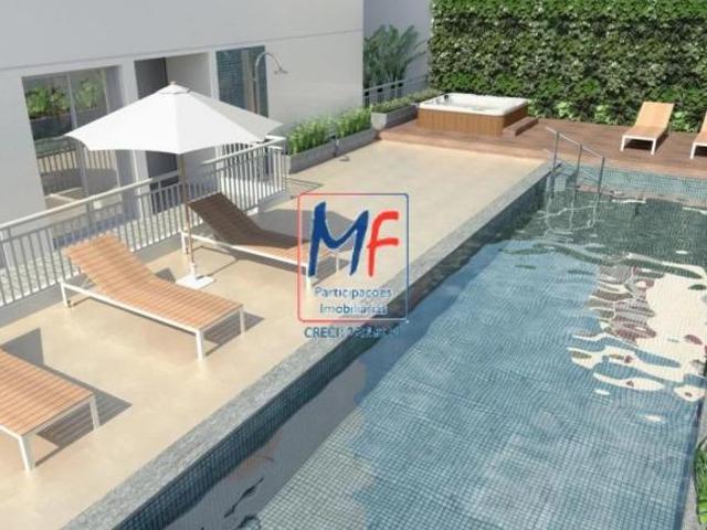 Excelente apto em Santa Cecília, com 24 m² a.u 1 dormitório, sala, cozinha, lazer. Prox. Metrô Mar
