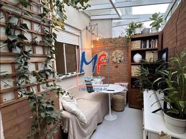 Excelente apto garden em Santo Amaro, com 35 m² a.u. 1 dormitório, sala, cozinha, 1 vaga, lazer. Pro