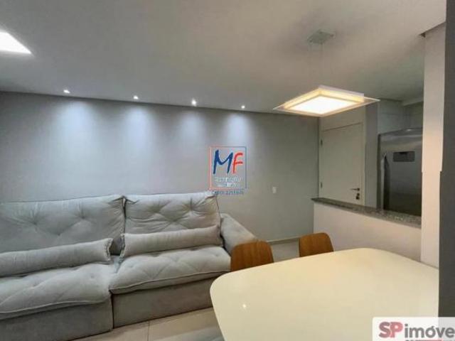Excelente apto Jd. Brasil Zona Norte, com 49m² a.u 2 dormitórios, móveis planejados, sala, co