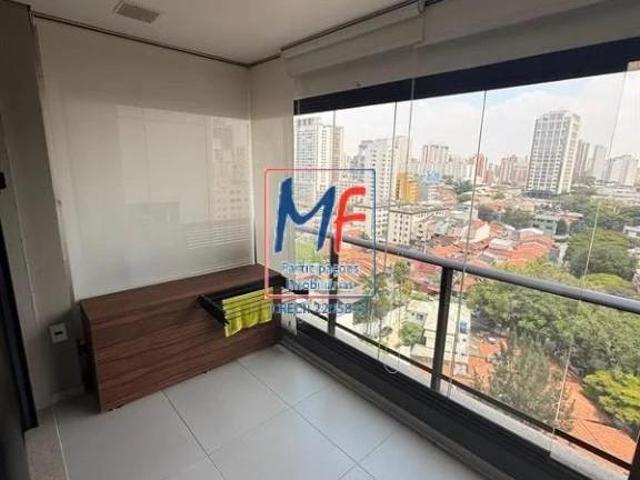 Excelente apto na Vila Mariana, com 1 dormitório, sala, cozinha, varanda envidraçada, 1 vaga, lazer