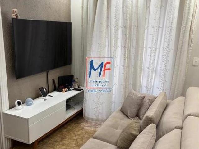 Excelente apto na Vila Amélia, com 50m² a.u 2 dormitórios, sala, cozinha, lavanderia, sacada, 1 va