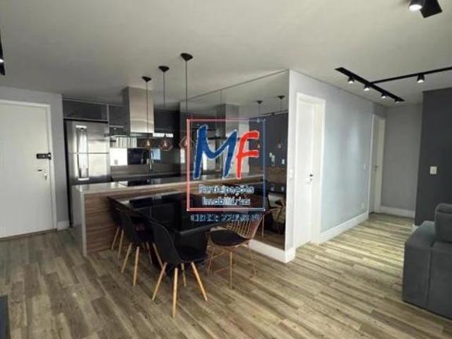 Excelente apto na Vila Andrade, com 67 m² a.u 2 dormitórios 1 suíte, sala, cozinha, sacada, 1 va