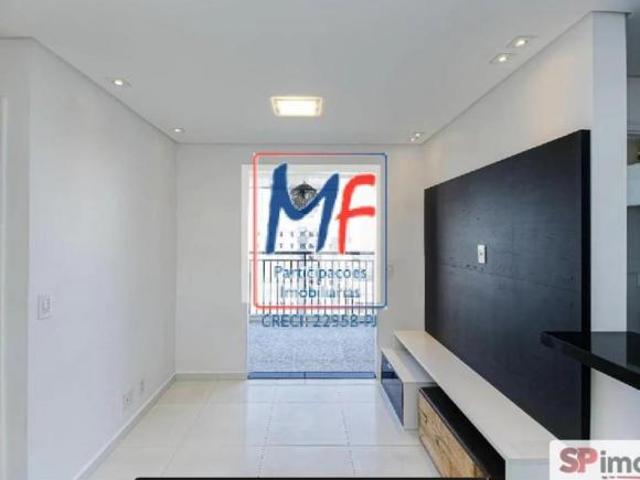 Excelente apto na Vila Antonieta, com 50m² a.u 2 dormitórios, sala, cozinha, varanda envidraçada