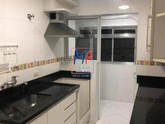 Excelente apto na Vila das Mercês, com 63m² a.u 2 dormitórios, sala, cozinha, área de serviço, 1 v