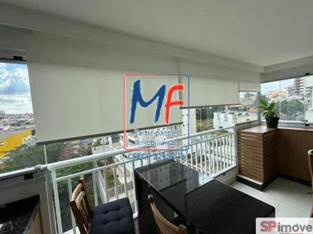 Excelente apto na Vila Ema, com 62m² a.u, 2 dormitórios 1 suíte, salas de estar e jantar, cozinha