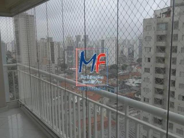 Excelente apto na Vila Gumercindo, 93 m² a.u 3 dormitórios 1 suíte, sala, cozinha, varanda envid