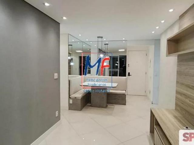 Excelente apto na Vila Gustavo, com 60m² a.u 2 dormitórios 1 suíte, salas de estar e jantar, coz