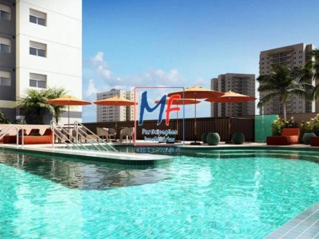 Excelente apto na Vila Tolstói, com 36 m² a.u 2 dormitórios, sala, cozinha, 1 vaga, lazer. Prox. M