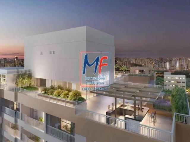 Excelente apto na Bela Vista, com 60 m² a.u 2 dormitórios, sala, cozinha, 1 vaga, lazer. Prox. Sho