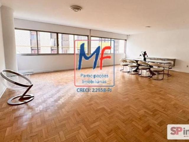 Excelente apto na Consolação, com 240m² a.u 4 dormitórios 2 suítes, sala, cozinha, área de servi