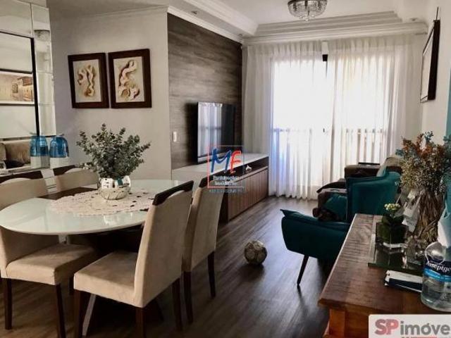 Excelente apto no Tatuapé, com 64m² a.u 2 dormitórios 1 suíte, sala, cozinha, varanda, 2 vagas f