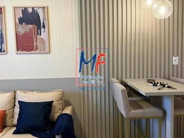 Excelente apto no Tremembé, com 35 m² a.u 2 dormitórios, sala, cozinha americana, lavanderia, 1 va