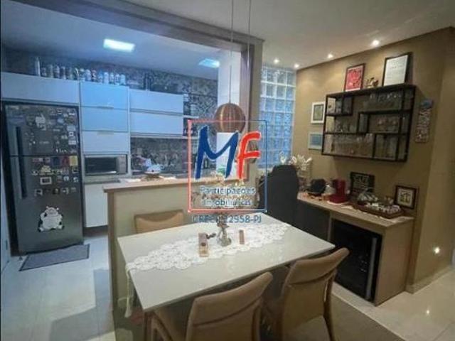 Excelente apto no bairro Embaré, Santos/SP, com 84m² a.u 2 dormitórios 1 suíte, sala, cozinha am