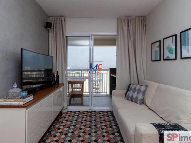 Excelente apto no Brás, com 58m² a.u 2 dormitórios, salas de estar e jantar, cozinha, lavanderia