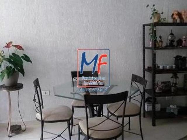 Excelente apto no Guarujá/SP, 84 m² a.u 3 dormitórios, sala c/ 2 ambientes, cozinha, sacada, área