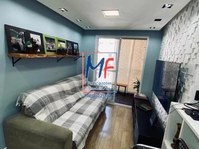 Excelente apto no Loteamento City Jaraguá, com 56 m² a.u 2 dormitórios, sala c/ 2 ambientes, cozin