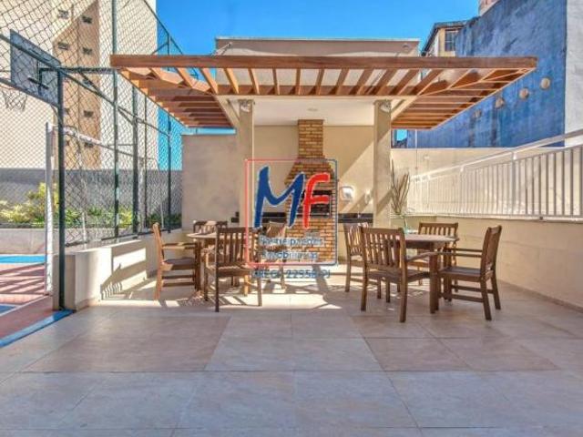 Excelente apto no Parque Jaçatuba, Santo André/SP, 61 m² a.u 3 dormitórios 1 suíte, sala, cozinh