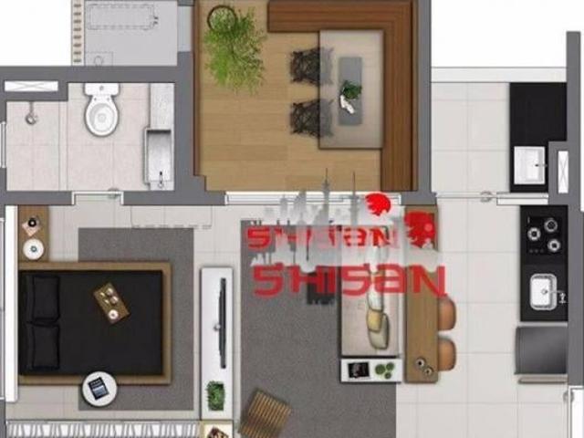 Excelente apto semi imobiliado na Chacara Klabin