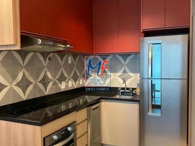 Excelente apto studio em Indianópolis, com 44m² a.u 1 dormitório, sala, cozinha, varanda, 1 vaga