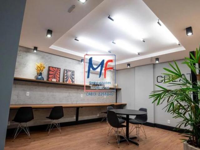 Excelente apto studio no Centro de São Bernardo do Campo/SP, com 39 m² a.u 1 dormitório, sala, cozi