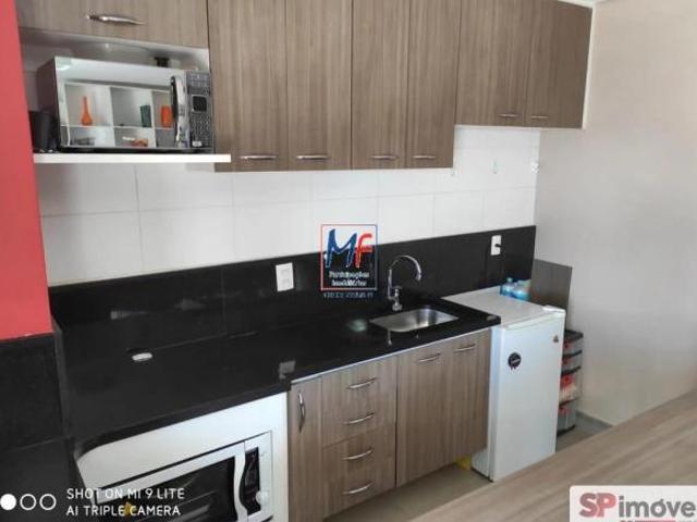 Excelente apto studio no Brooklin Paulista, com 42m² a.u 1 dormitório, cozinha, banheiro, varanda