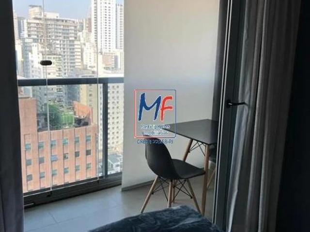 Excelente apto studio no Jardim Paulista, com 21m² a.u 1 dormitório, cozinha, banheiro, varanda en