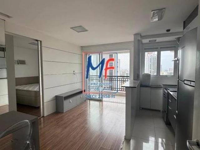 Excelente apto studio no Tatuapé, com 40 m² a.u 1 dormitório, sala, cozinha, sacada, 1 vaga, lazer