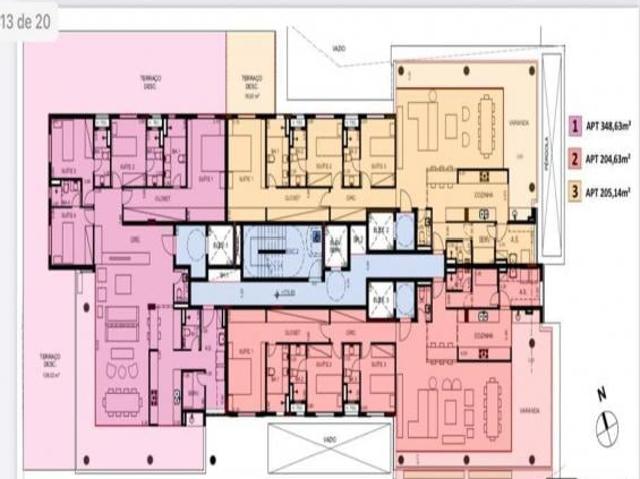 EXCELENTE APARTAMENTO 195M² 3DORMS EM PERDIZES