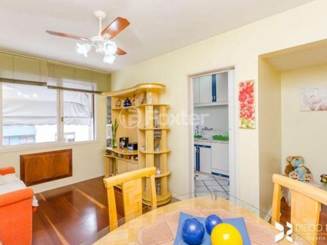 Excelente apartamento 1D no Petrópolis, semi mobiliado e com vaga coberta!