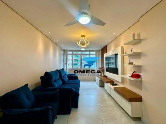 Excelente apartamento com vista mar à venda na Praia das Pitangueiras no Guarujá | Omega Imóveis