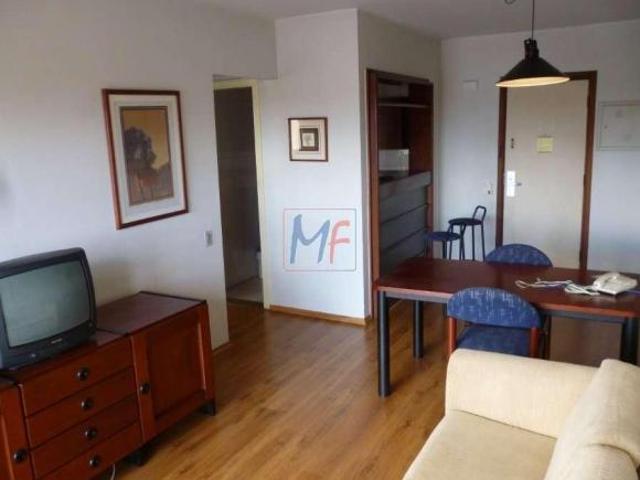 Excelente apartamento, com 52 m², andar alto com 1 dormitório, sala de estar com sacada, cozinha, co