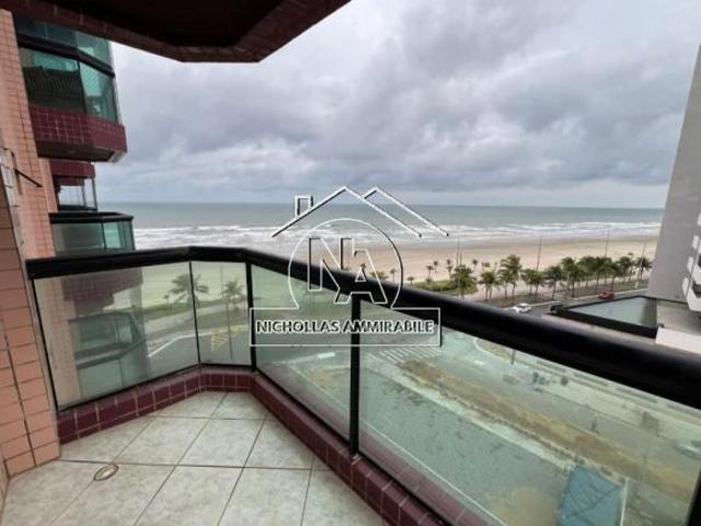 Excelente apartamento de 2 dormitórios e com vista mar, localizado na Vila Caiçara