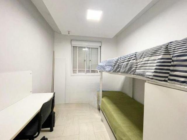 Excelente apartamento de 48,51m² com 2 dormitórios todo mobiliado, 1 banheiro co