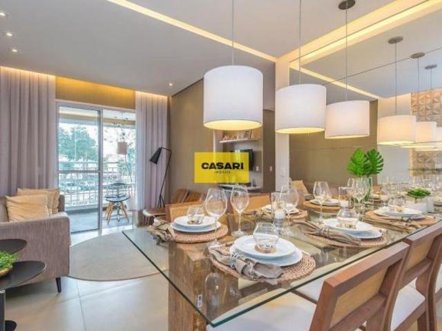 Excelente apartamento de 61,37 m² com 3 dormitórios na Vila Curuça em Santo André
