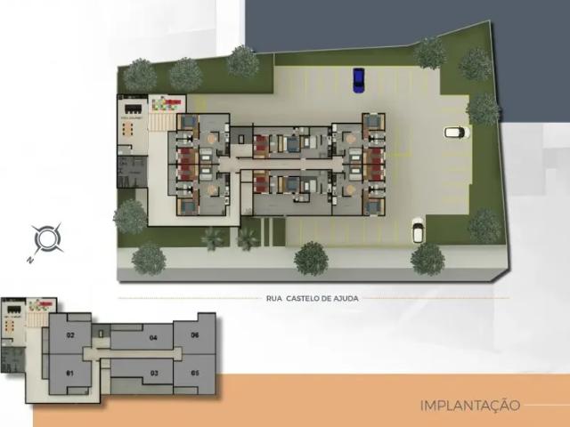 Excelente apartamento em a“tima localizaa‡aƒo do bairro castelo em belo horizonte, 2 quartos, elevad