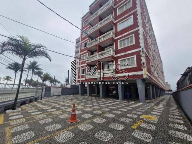 Excelente apartamento frente mar com 1 dormitório, 1 banheiro, sala dois ambientes, semi imobiliado