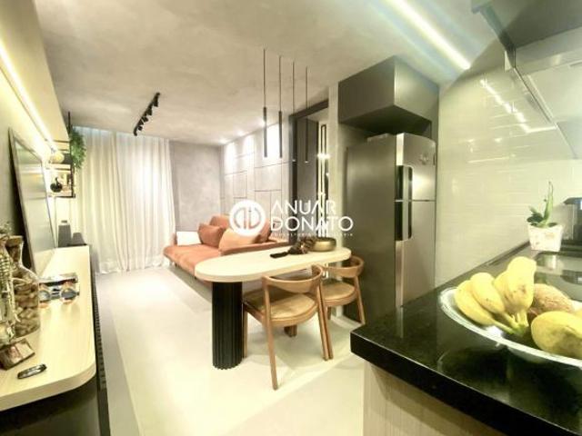 Excelente apartamento novo de 1 quarto no Santo Agostinho, todo equipado e decorado