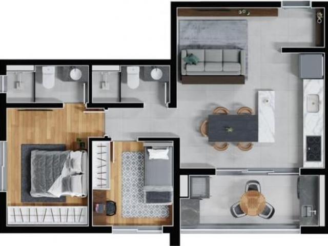 EXCELENTE APARTAMENTO NO NOVO MUNDO,COM OTIMA LOCALIZAÇÃO