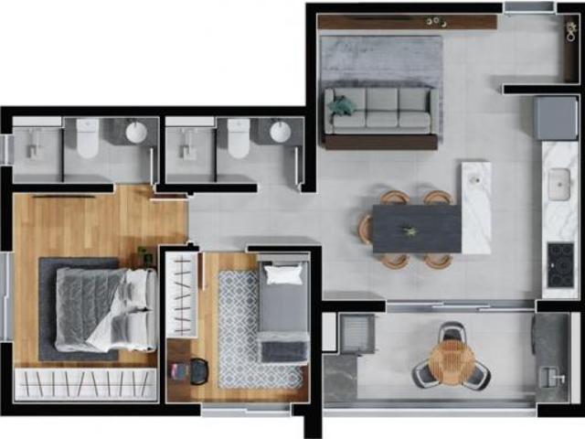 EXCELENTE APARTAMENTO NO NOVO MUNDO,COM OTIMA LOCALIZAÇÃO