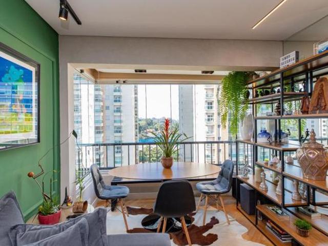 Elegante apartamento para venda em Brooklin com 1 quarto, sendo 1 suíte, 46m²