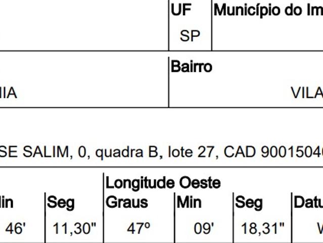 Excelente escolha — Terreno no Vila Bressani, Paulinia SP, N. SN QD B LT 27, 290,7m² | Leilão
