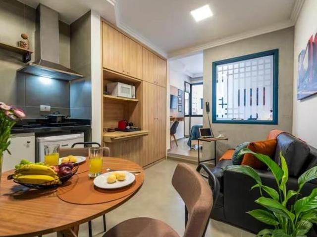 Excelente flat para venda em Cerqueira César com 1 quarto, 27m²