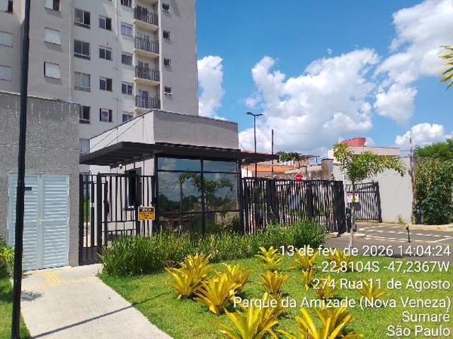 Excelente oportunidade — Apartamento no Parque da Amizade nova Veneza, Sumare SP, Apto 512, 2 quartos, 1 vaga, 46,45m² | Licitação Aberta