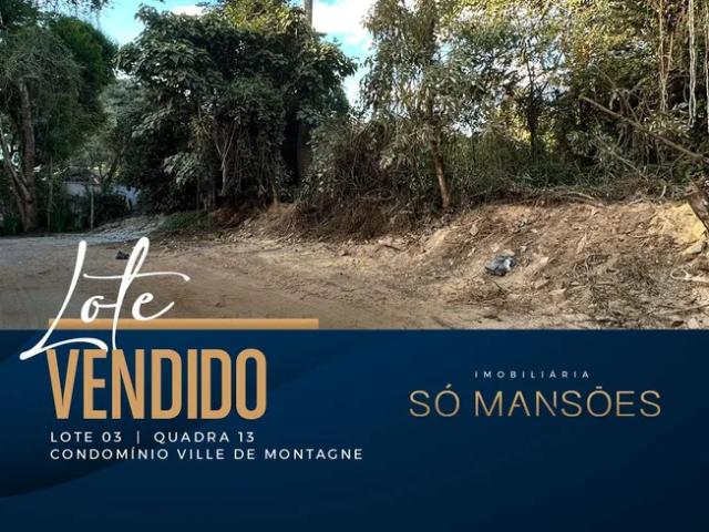 Excelente lote de 1.518m² vendido no ville de montagne