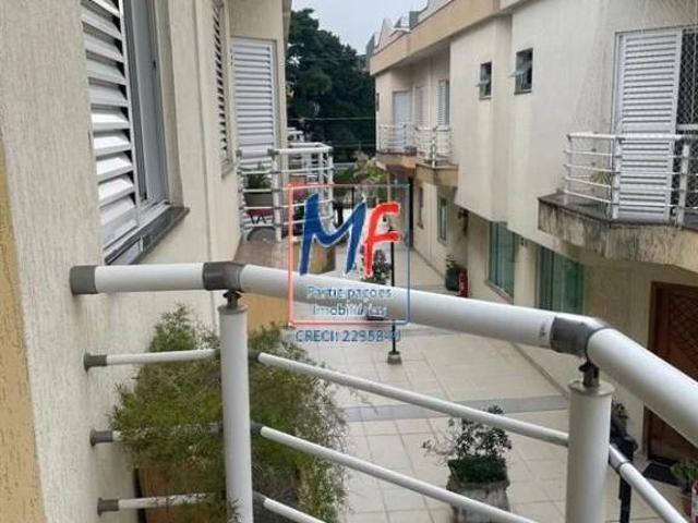 Excelente sobrado em cond. fechado na Vila Scarpelli, Santo André/SP, 188m² a.u 3 dormitórios 1 s